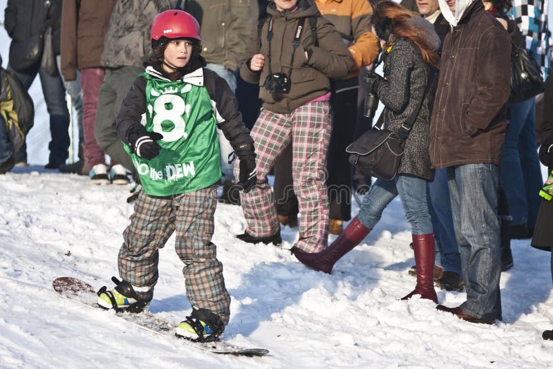 Snowboarder at the Dew Tour Editorial Stock Photo - Image of clear ...