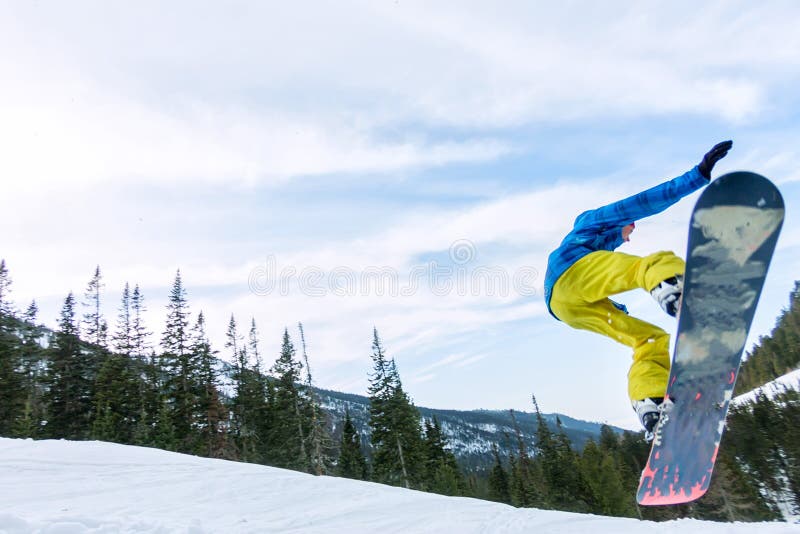 Snowboarder backflip stock image. Image of holiday, extreme - 6487731
