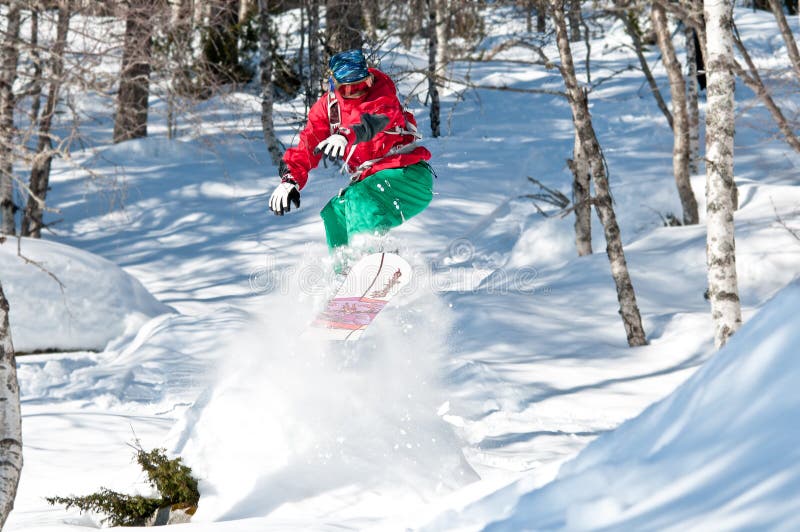 Snowboarder stock image. Image of fall, competition, blue - 30964353