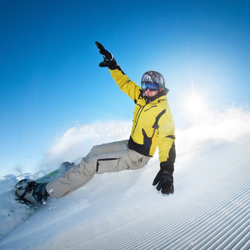 Snowboard extreme falling stock photo. Image of boarder - 18176374