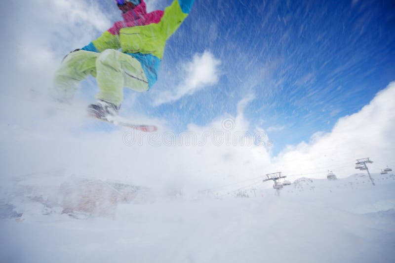 Snowboard trick stock image. Image of pipe, snow, snowboard - 1045681