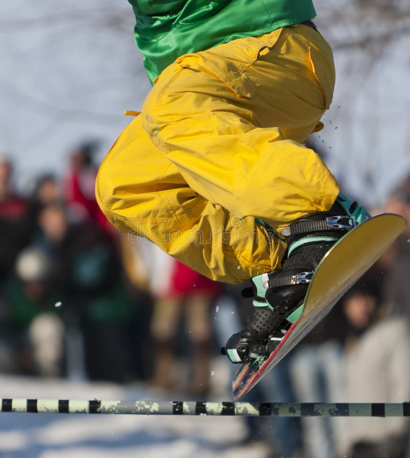 Snowboarder Jumping stock photo. Image of outdoors, enjoying - 18211428