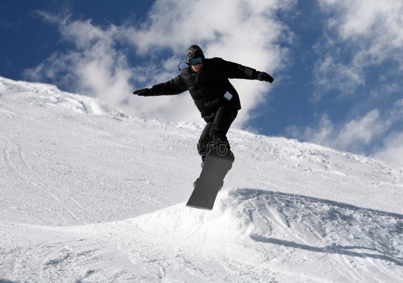 Snowboarder falling stock image. Image of outdoor, holiday - 4900829