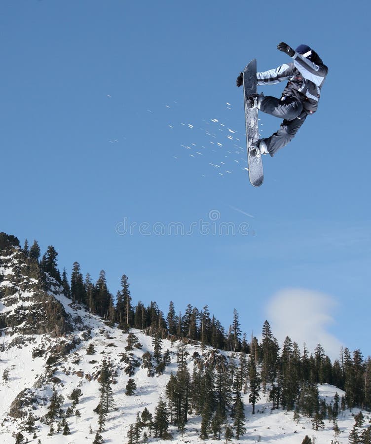 Snowboarder jumping stock photo. Image of cold, speed, mountain - 83404