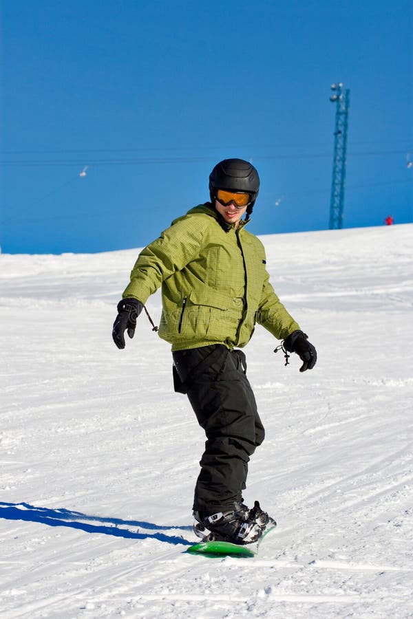 Snowboarder portrait stock photo. Image of recreation - 10413522