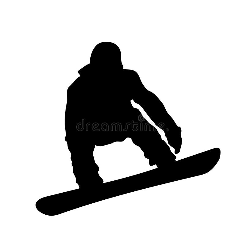 Snowboarder Silhouette - Vector Illustration Stock Vector ...