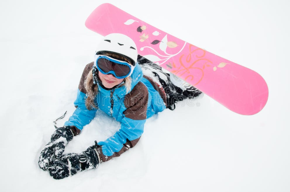 Snowboarder in snow storm stock image. Image of helmet - 16354273