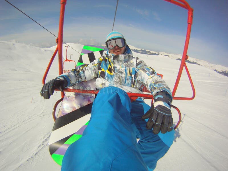 Aqua Park Fun - Man Enjoying a Water Tube Ride Stock Photo - Image of ...