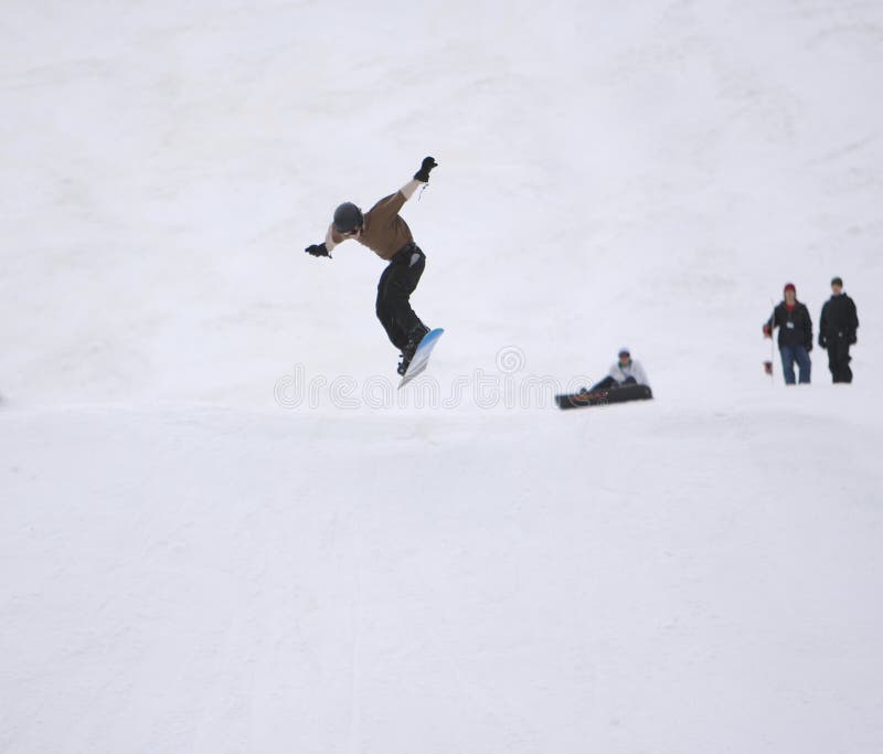 Snowboarder falling stock image. Image of outdoor, holiday - 4900829