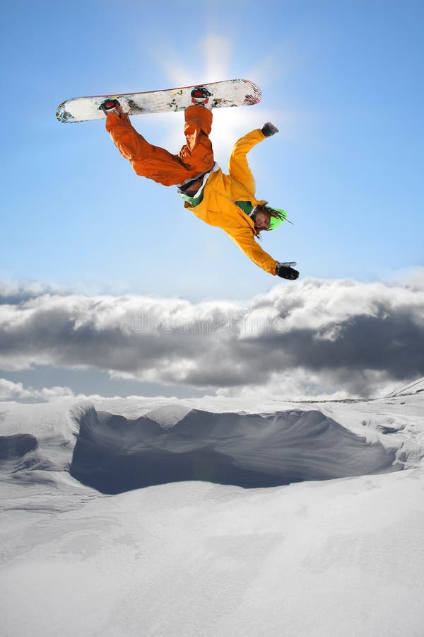 Flying snowborder editorial image. Image of pearce, cool - 8005375