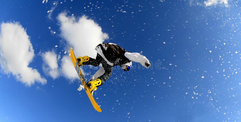 Snowboarders in race stock image. Image of giant, adventure - 13735153