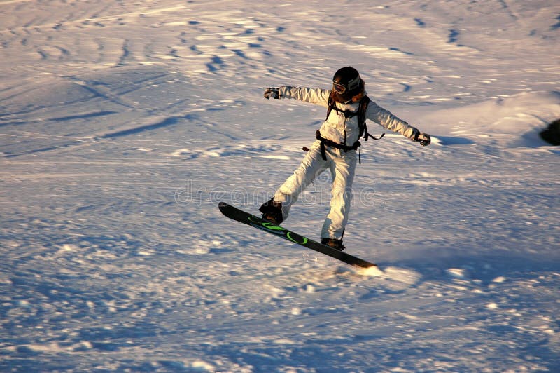 Snowboarding stock image. Image of adult, hill, land - 18855099