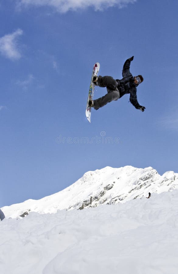 Snowboarding crash stock image. Image of rock, landscape - 4809109
