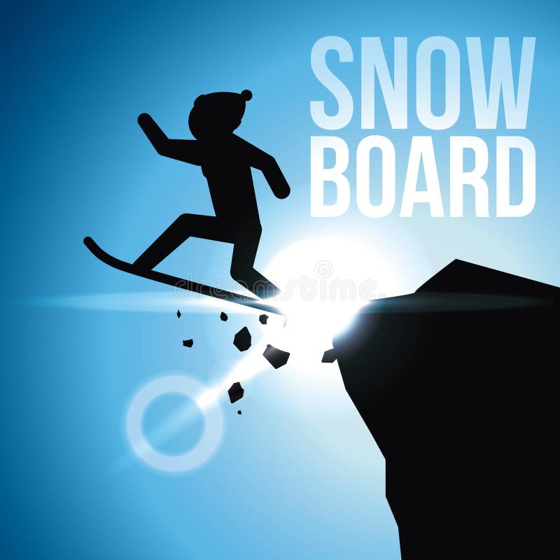 Snowboarding Design, Vector Illustration. Stock Vector - Illustration ...