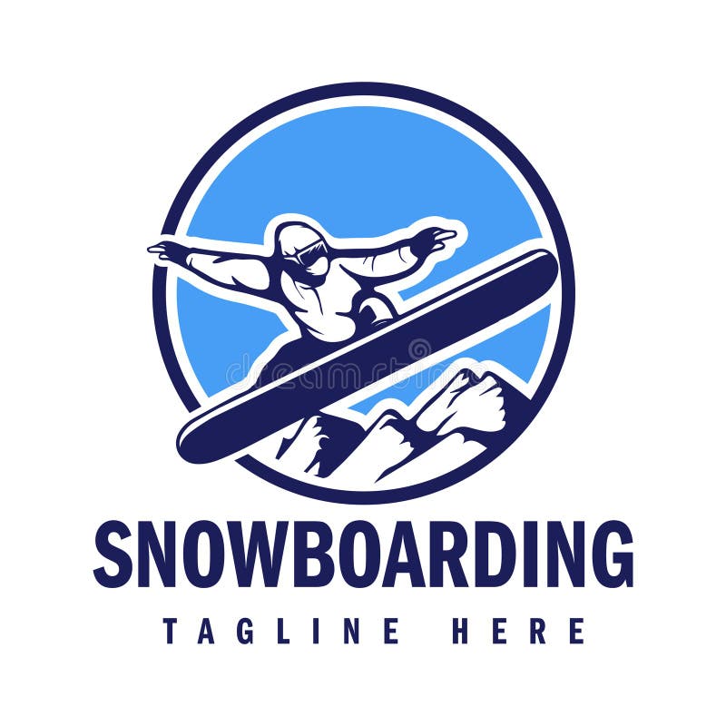 Snowboarding Logo Design Vector Illustration Stock Vector ...