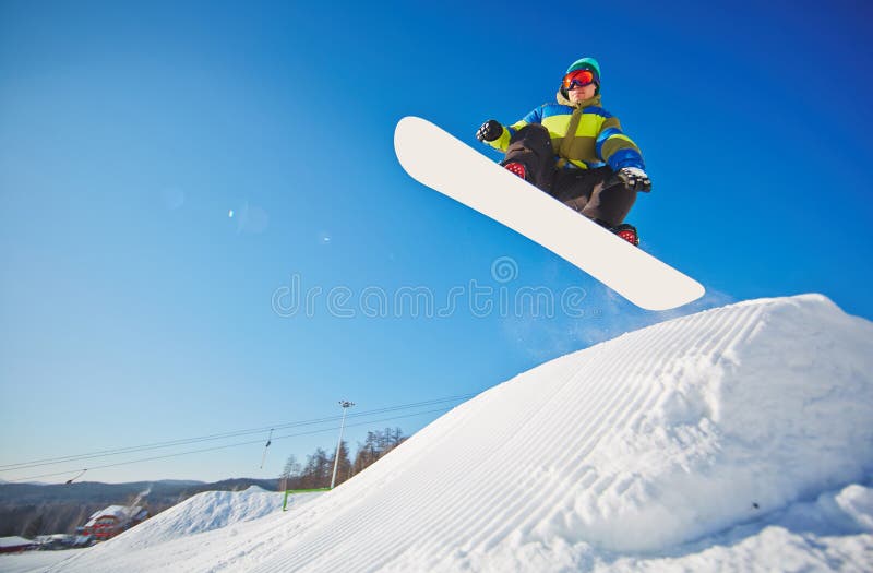 Snowboarding man stock image. Image of recreation, snowboarding - 59700805