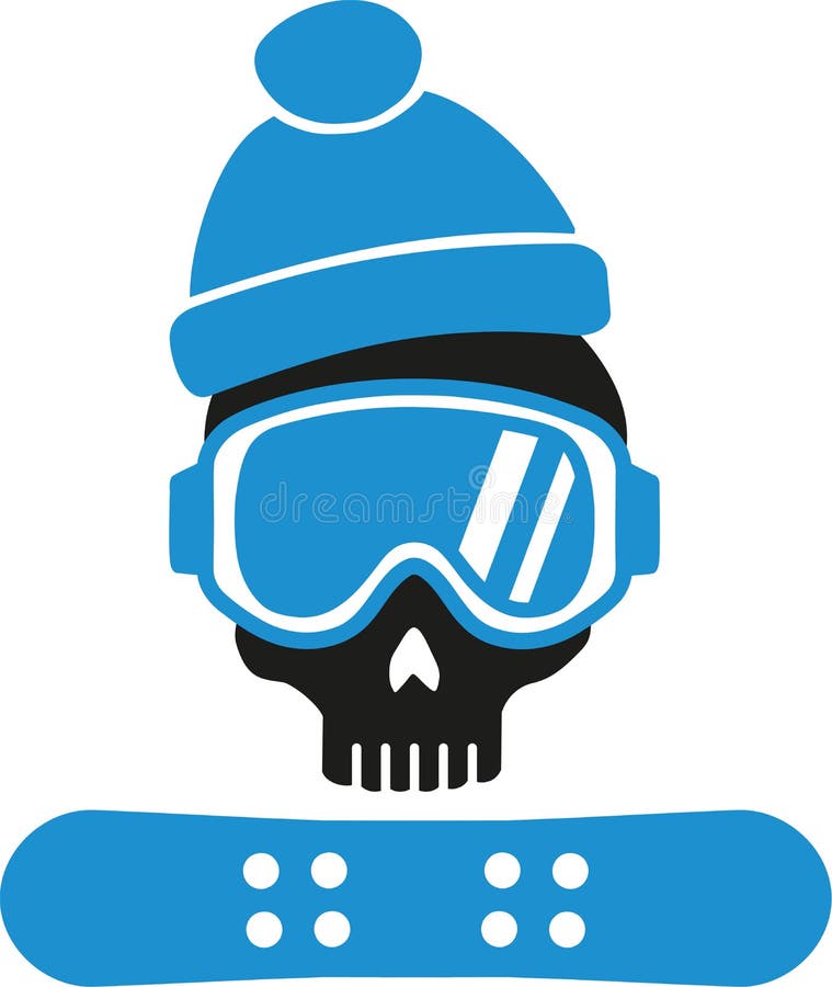 Skull Snowboard Stock Illustrations – 86 Skull Snowboard Stock ...