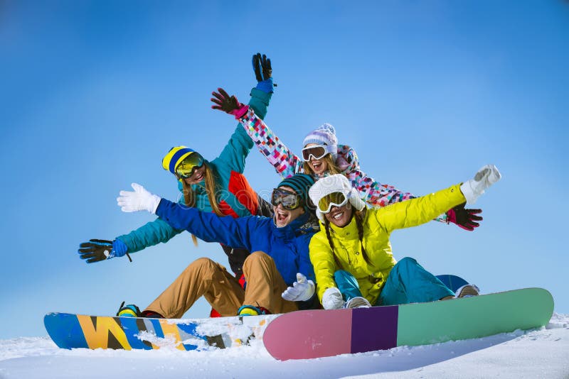 Snowboarding stock image. Image of positive, extreme - 74537985