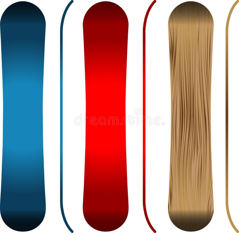 Snowboards stock vector. Illustration of outdoors, print - 41564567