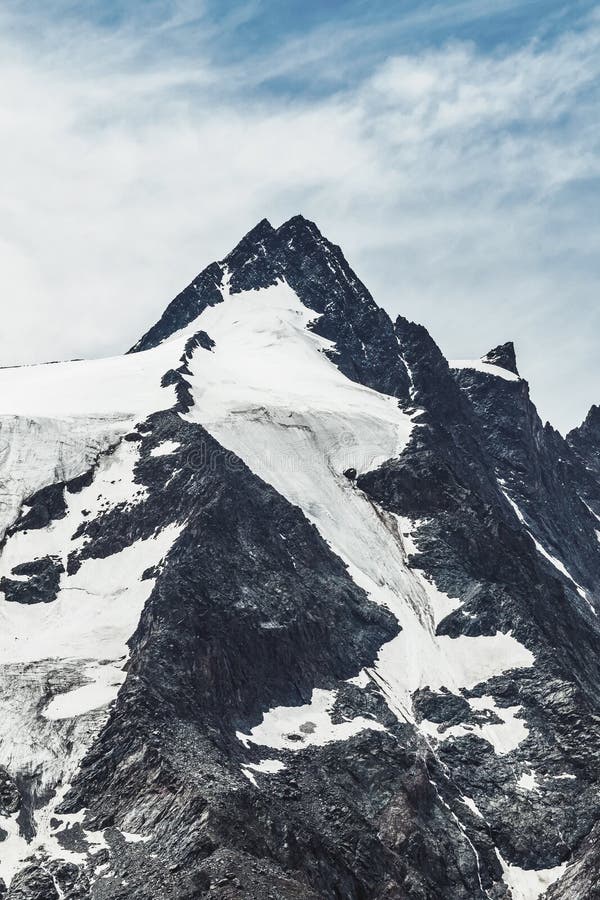 Snowbound Summmit in Alps Mountains Stock Photo - Image of earth, knoll ...