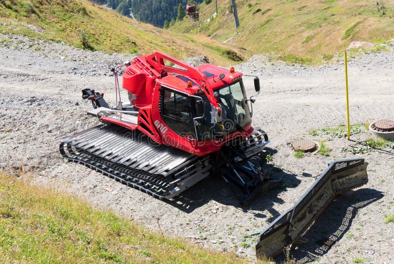Snowcat, Machine for Snow Removal Stock Image - Image of commercial ...