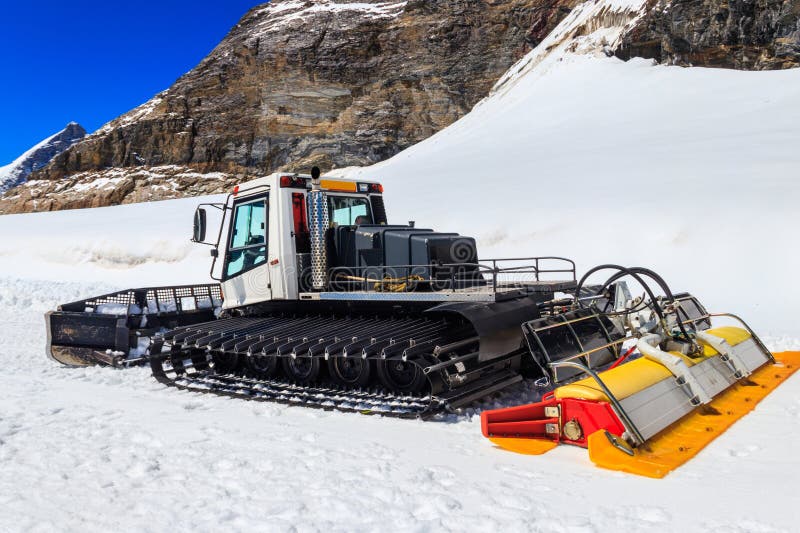 Snowcat, Machine for Snow Removal, Preparation Ski Trails, Snow Groomer ...