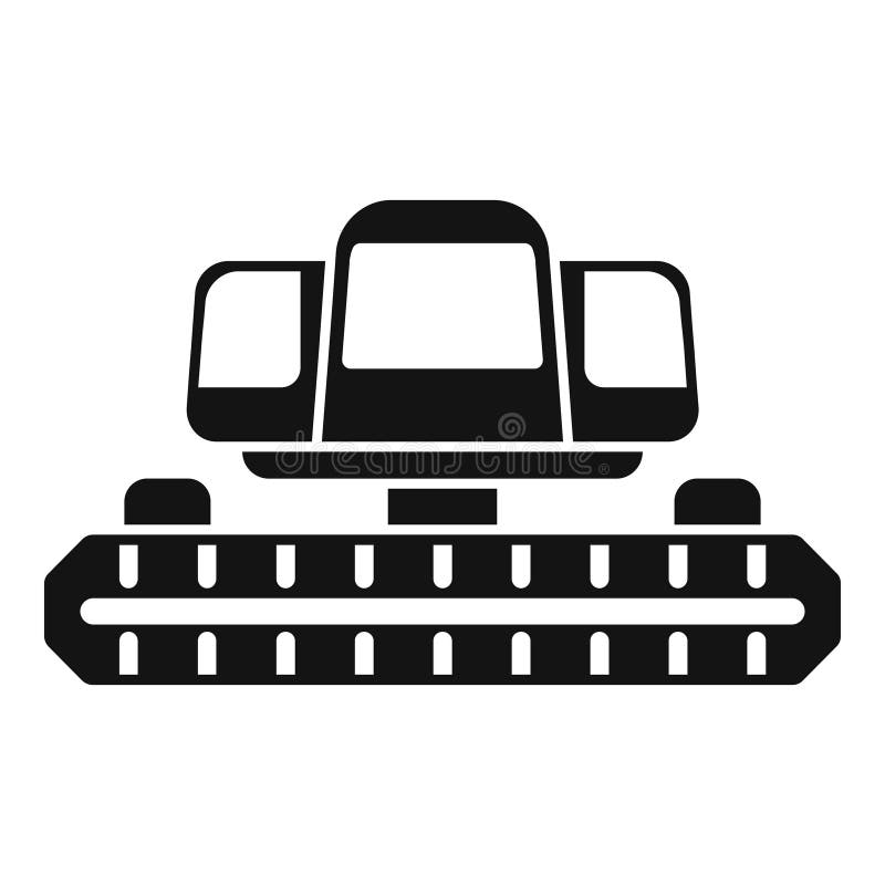 Snowcat Machine Standing on a Caterpillar Track Stock Vector ...