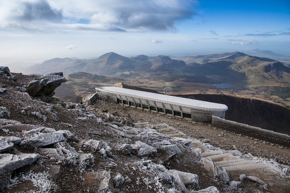 Snowdon Summit cafe stock image. Image of view, park - 27690627