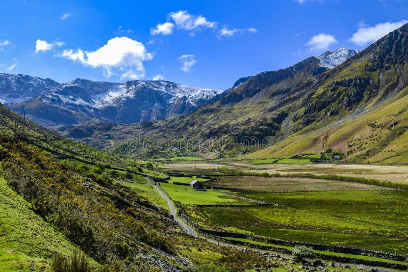 Snowdonia Park Landscape in England Stock Photo - Image of british ...