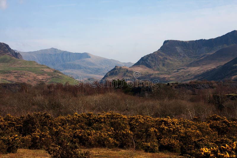 Snowdonia view stock image. Image of sunshine, walking - 23849449