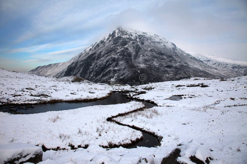 Snowdonia in Winter stock image. Image of snowdonia, wales - 23225637