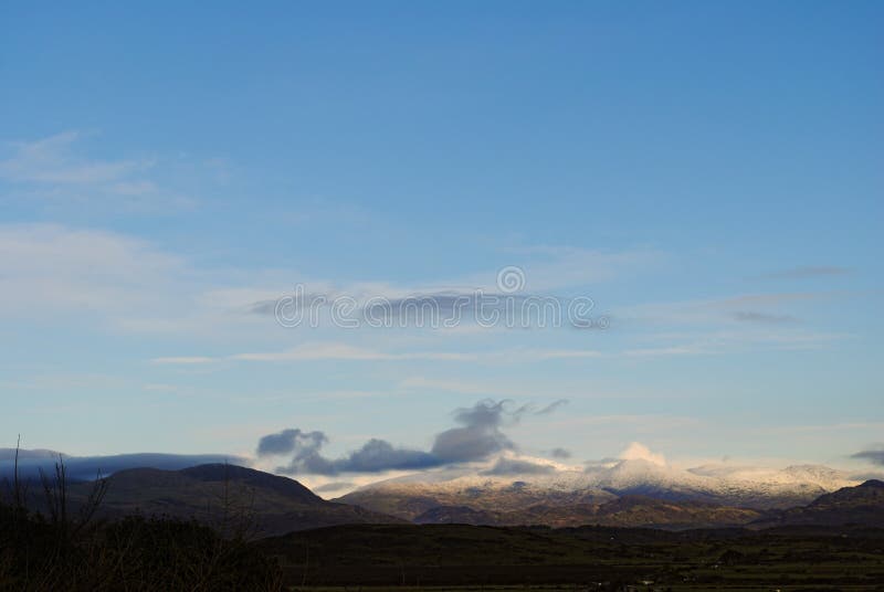 Snowdonian Mountain Range Wales Summer Stock Image - Image of ...