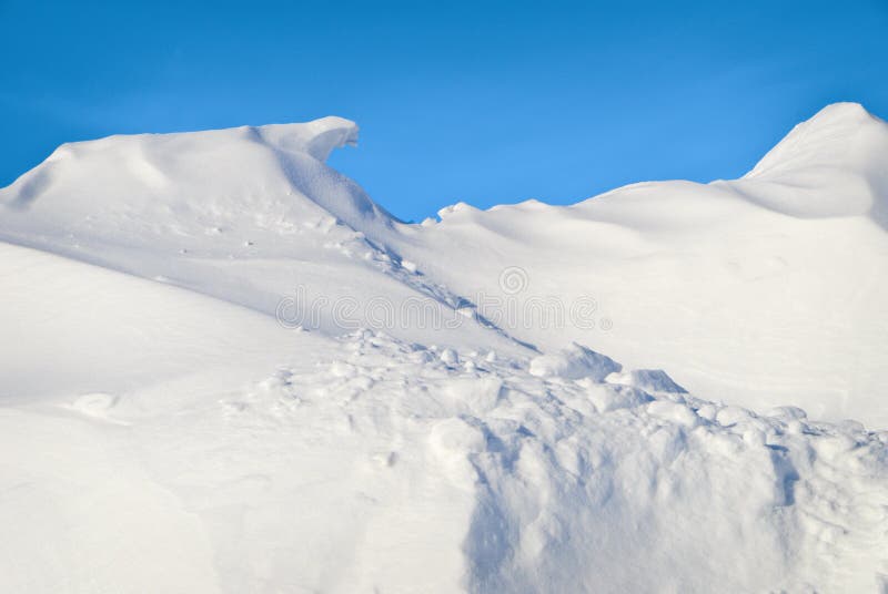 Snowdrift stock photo. Image of plowed, nature, snowdrift - 16534126