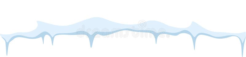 Snowdrift Featuring Icicles Hanging Down, Creating a Winter Border ...