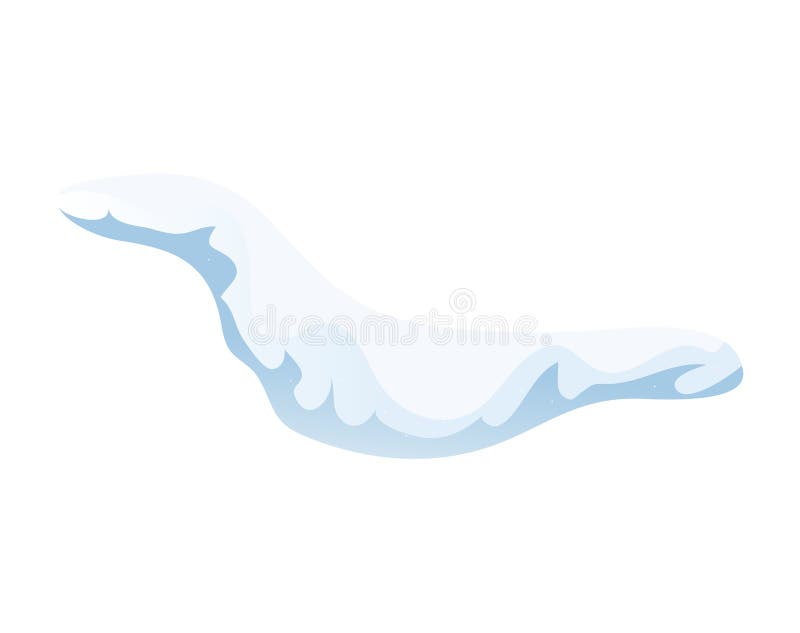 Snowdrift Realistic Transparent Background Stock Vector - Illustration ...