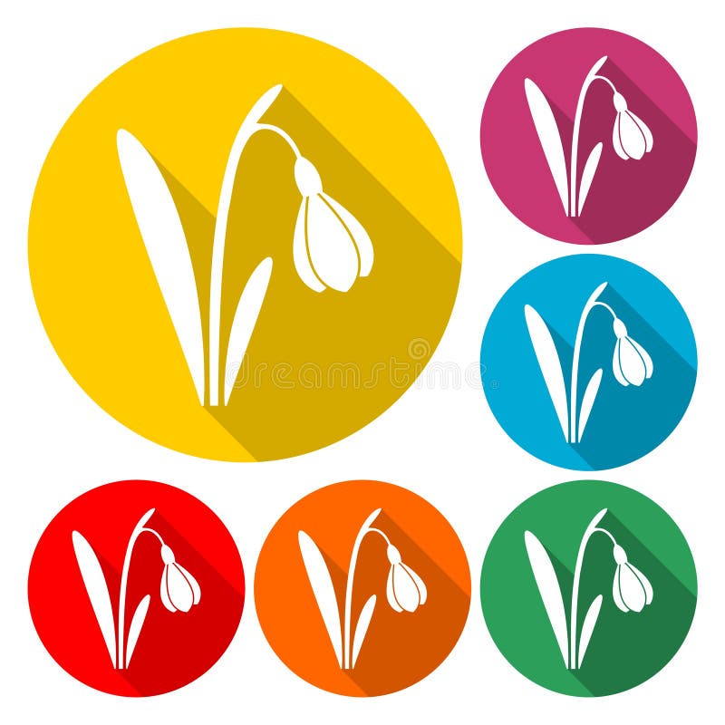 Snowdrop Icon - Illustration Stock Vector - Illustration of garden ...