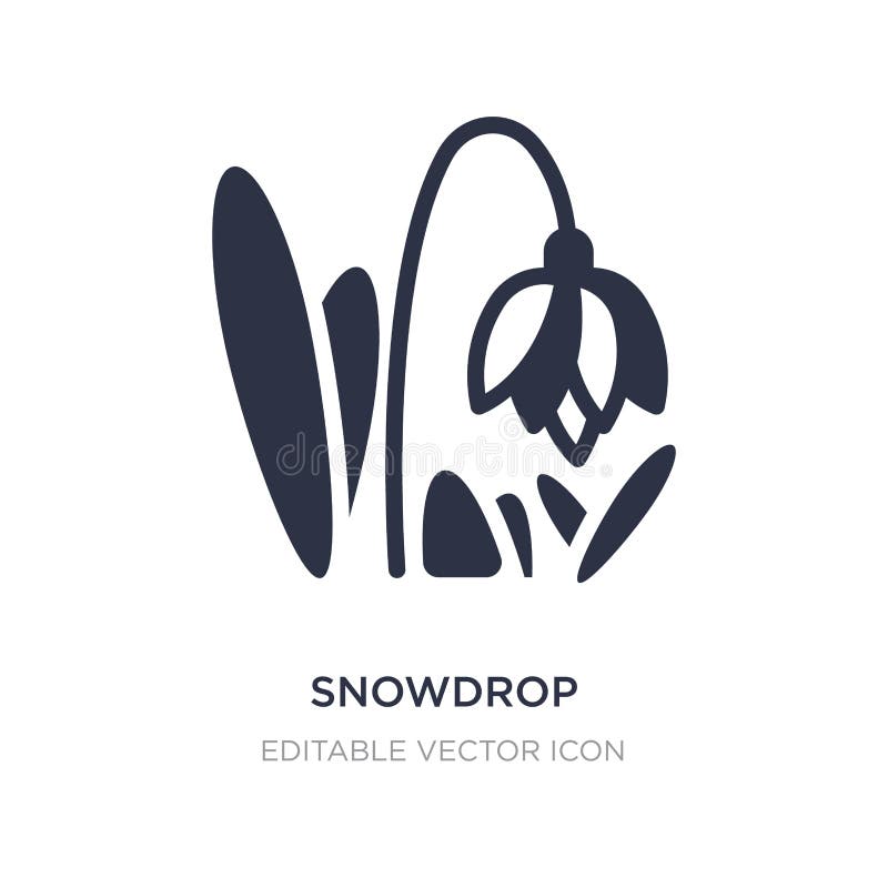 Snowdrop Icon in Filled, Thin Line, Outline and Stroke Style. Vector ...