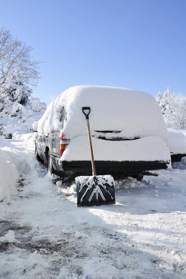 Snowed in stock image. Image of driveway, snowdrift, snow - 18538757