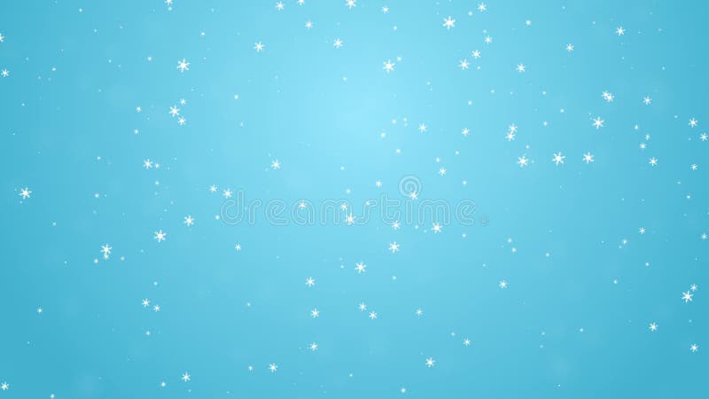 Snowfall on a Blue Background 2d Animation Stock Footage - Video of ...