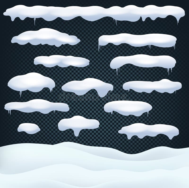 Snowfall an Different Shapes and Forms with Snowflake Transparent ...