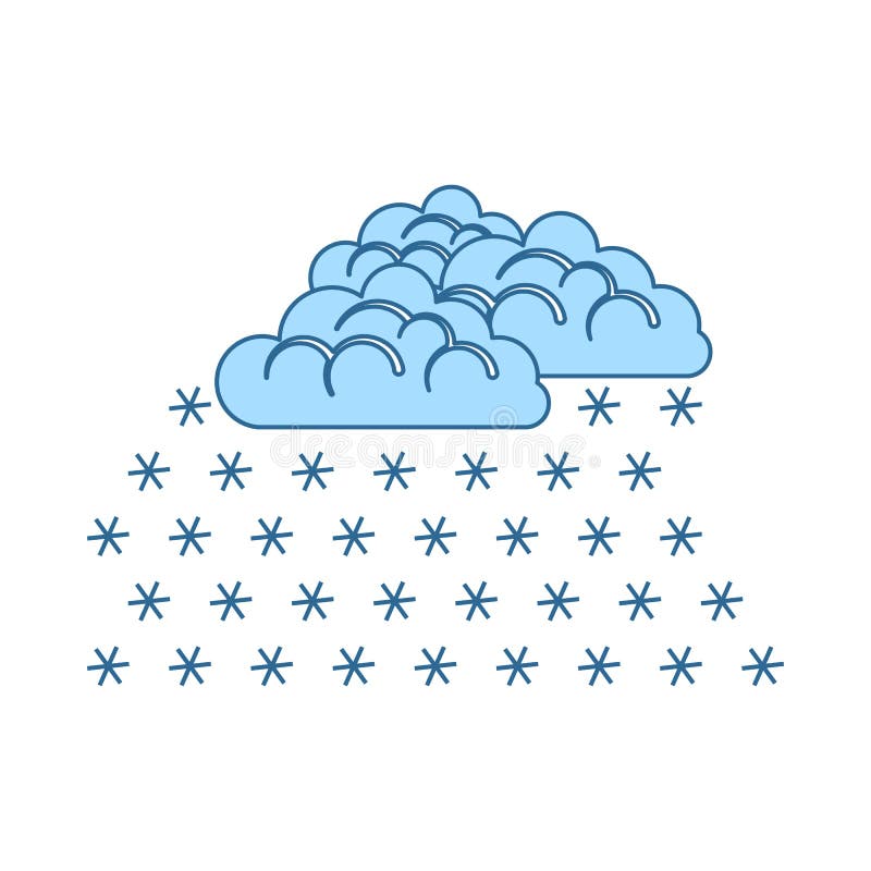 Snowfall Icon stock vector. Illustration of abstract - 161337685
