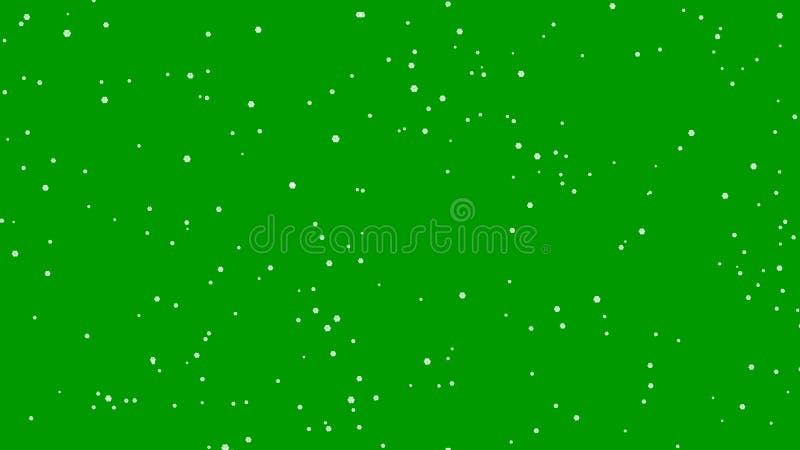 Snowfall Motion Graphics with Green Screen Background Stock Footage ...
