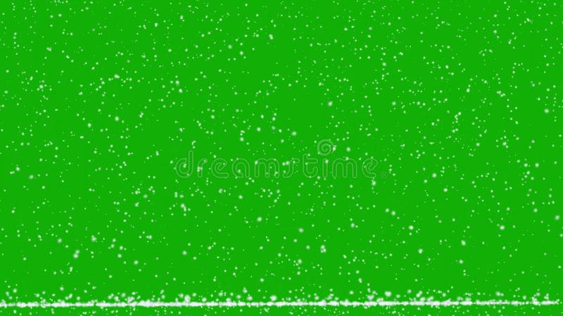Snowfall Motion Graphics with Green Screen Background Stock Video ...