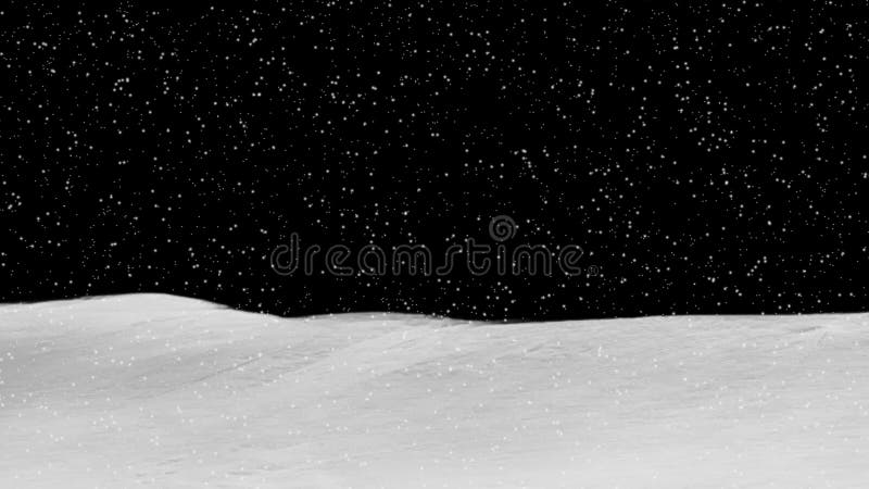 Snowfall Motion Graphics with Night Background Stock Footage - Video of ...