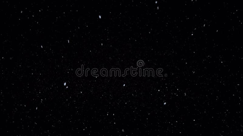 Slowly Falling Fine Snow on a Black Background Stock Video - Video of ...