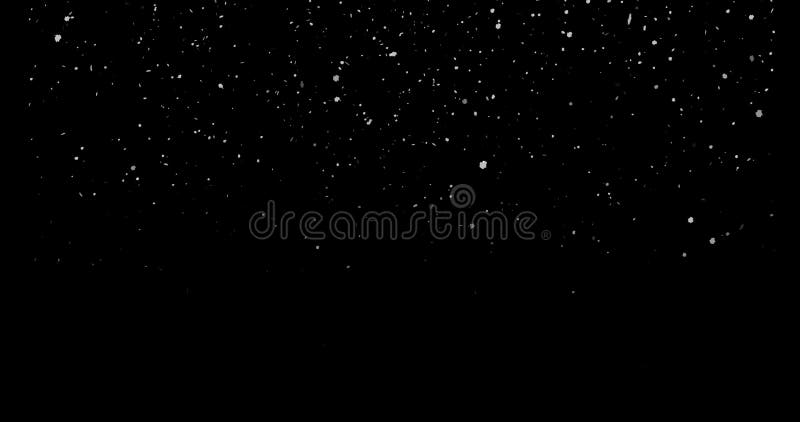 Snowfall Overlay Dark Background, Realistic Snowing Winter Stock Video ...