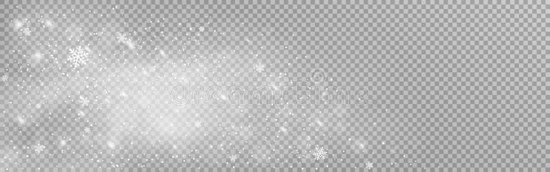 Snowfall Texture with Wind. Christmas Background with Snow Flakes ...