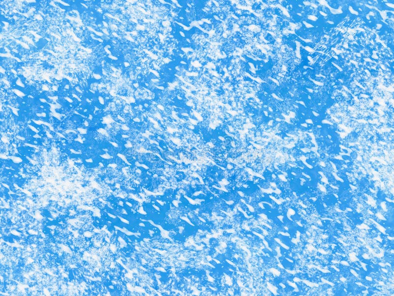 Snowfall Whirling Backgrounds on Blue Sky of a Cold Weather Stock Image ...