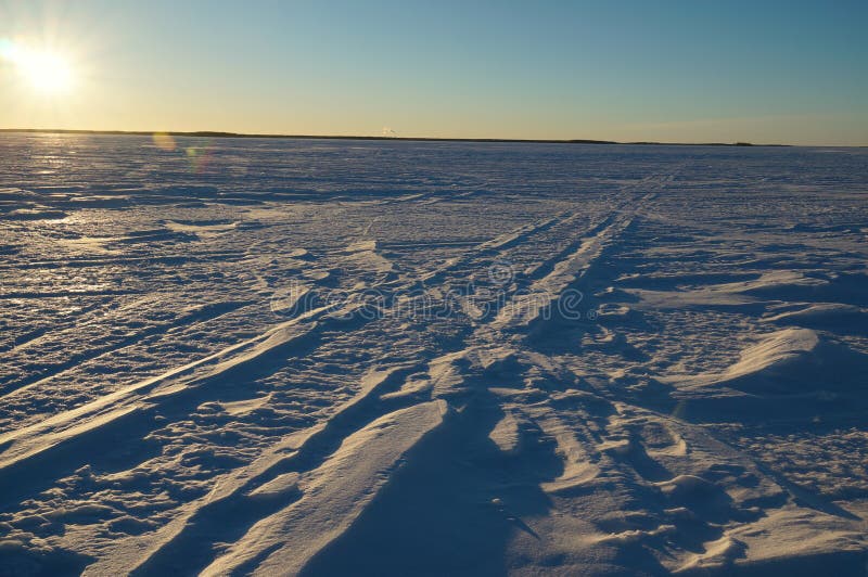 Snowfield stock image. Image of white, inspirational - 53696111