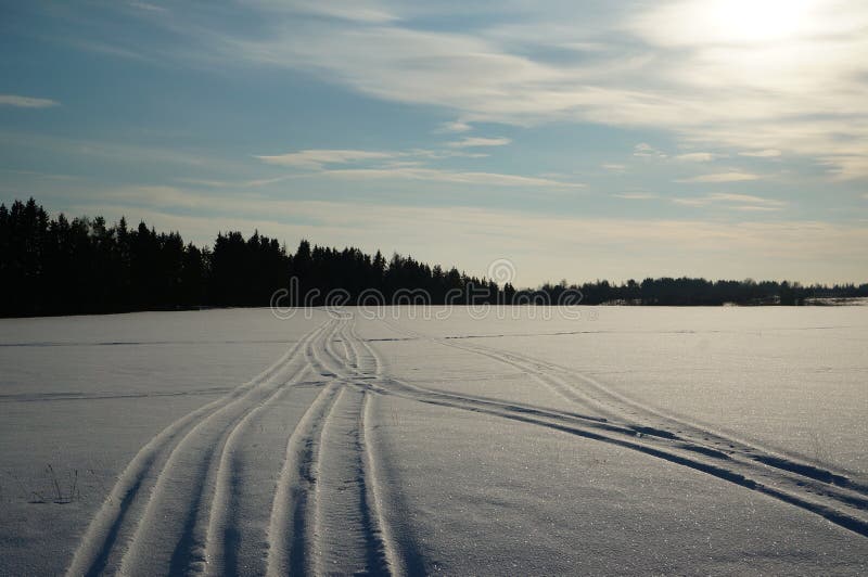 Snowfield stock photo. Image of outdoor, sunrise, great - 53745262